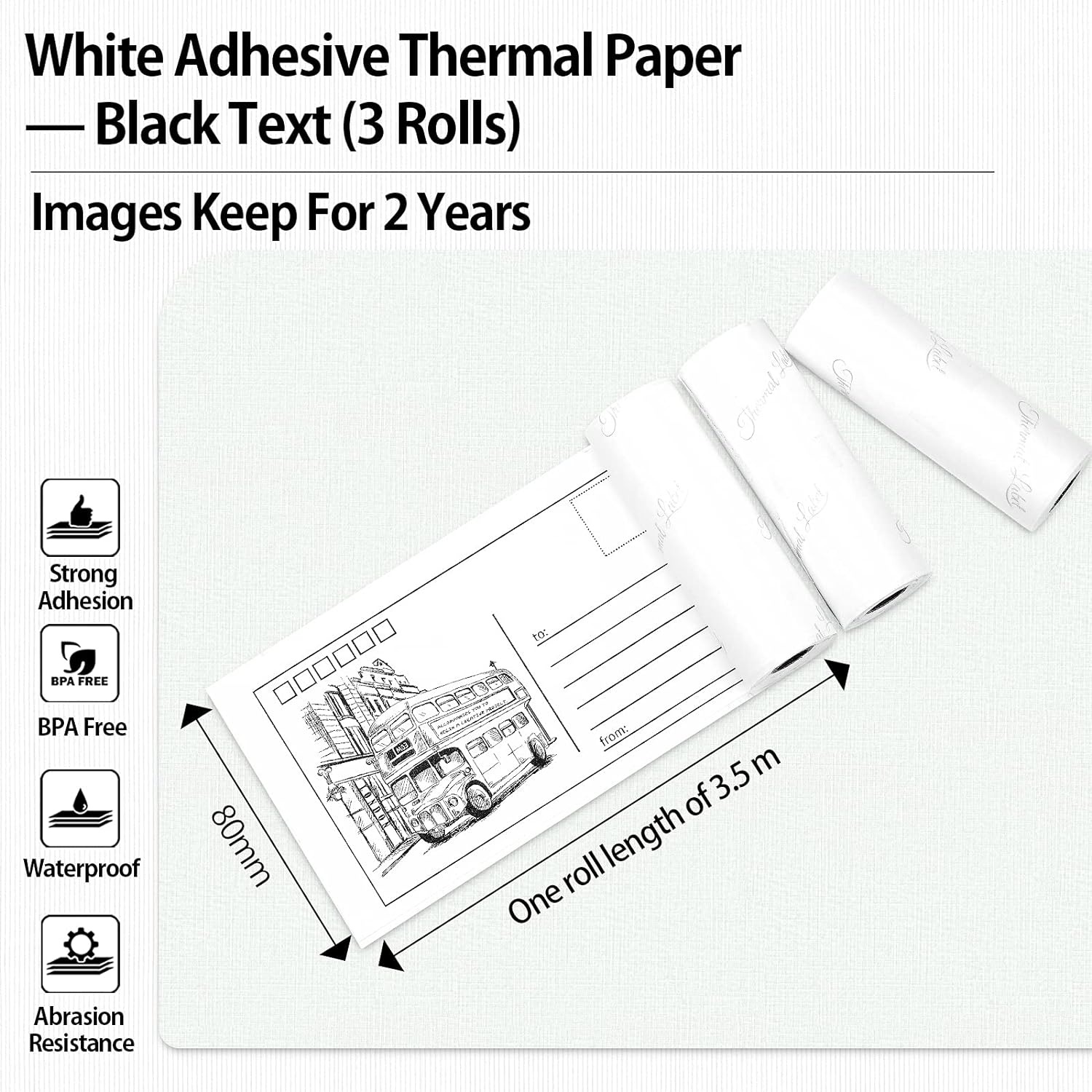 Phomemo Continuous Thermal Label Sticker For M03/M03AS/M04S/M04AS/241BT ...