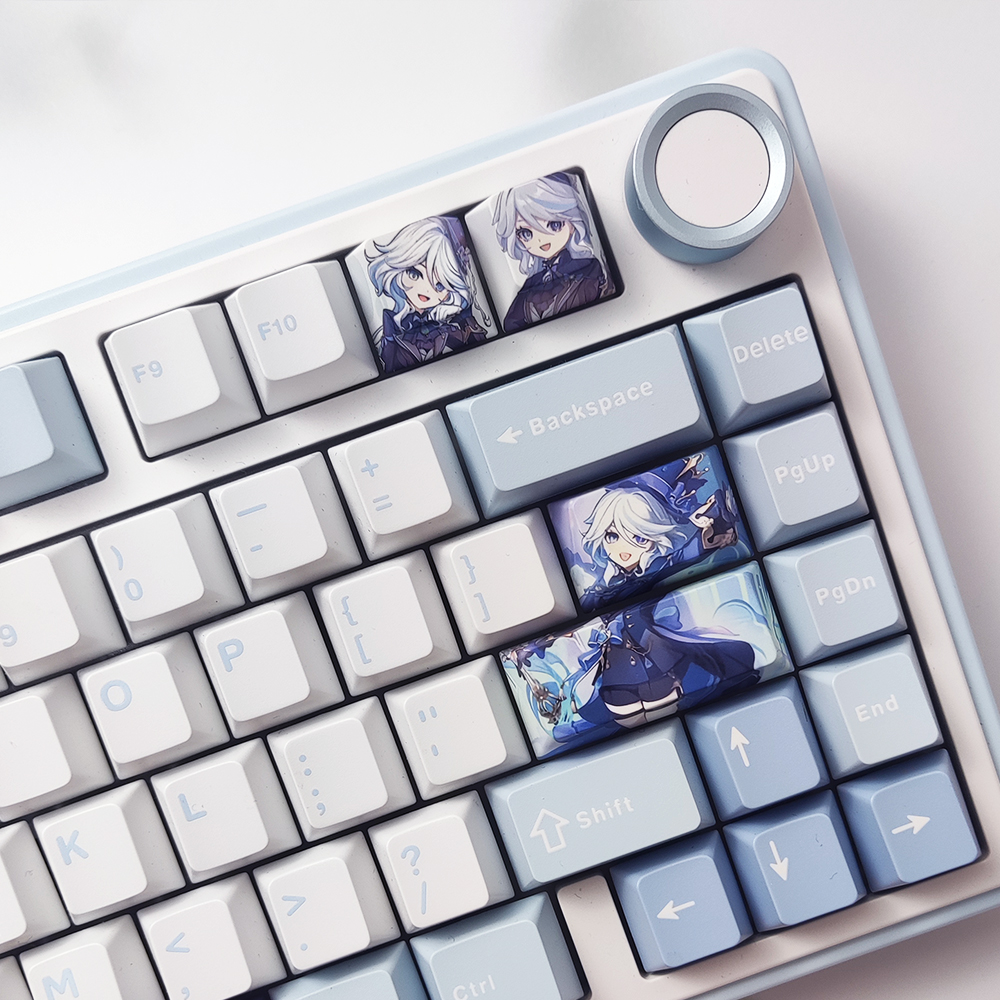 8/12pcs Luffy Keycaps Cherry Profile PBT Dye Sublimation One Piece Nika ...