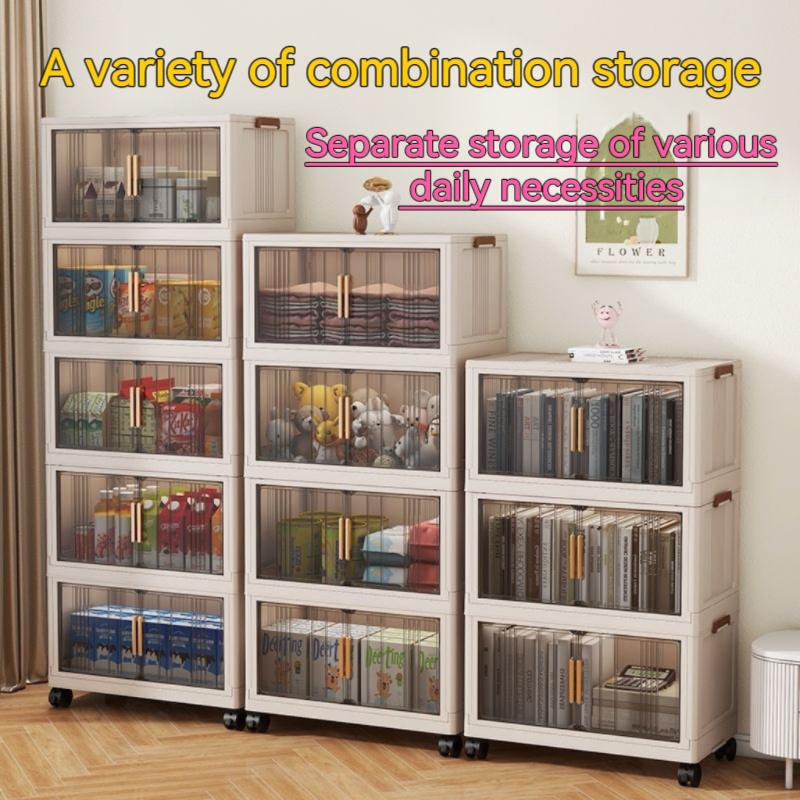 Storage Box (1-5 Layers) Foldable Multipurpose Stackable Storage ...