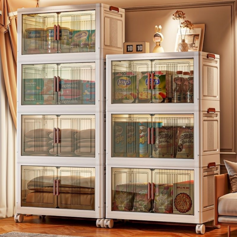 Storage Box (1-5 Layers) Foldable Multipurpose Stackable Storage ...