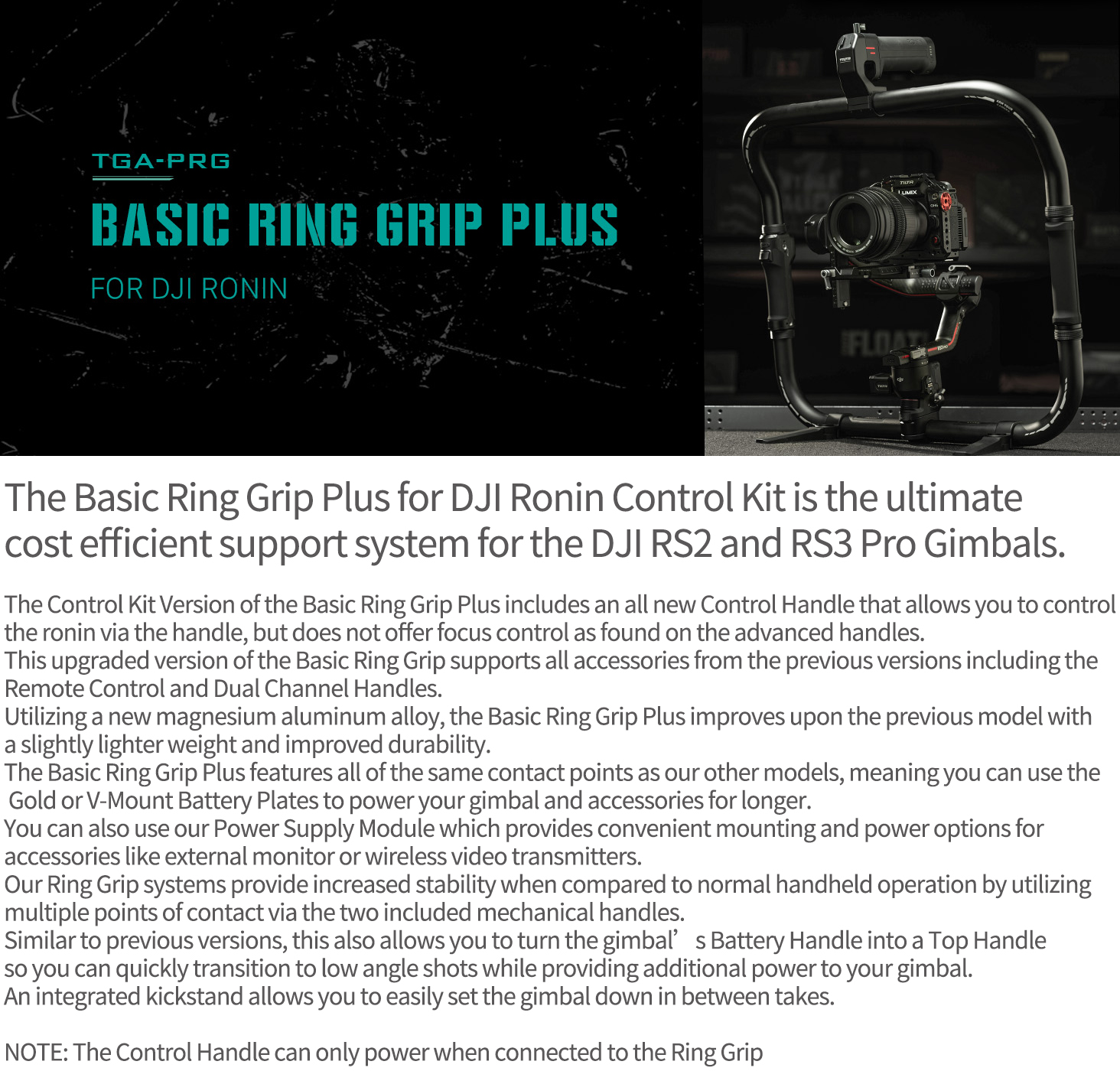 Tilta Basic Ring Grip Plus with Wireless Control Handle for DJI Ronin ...
