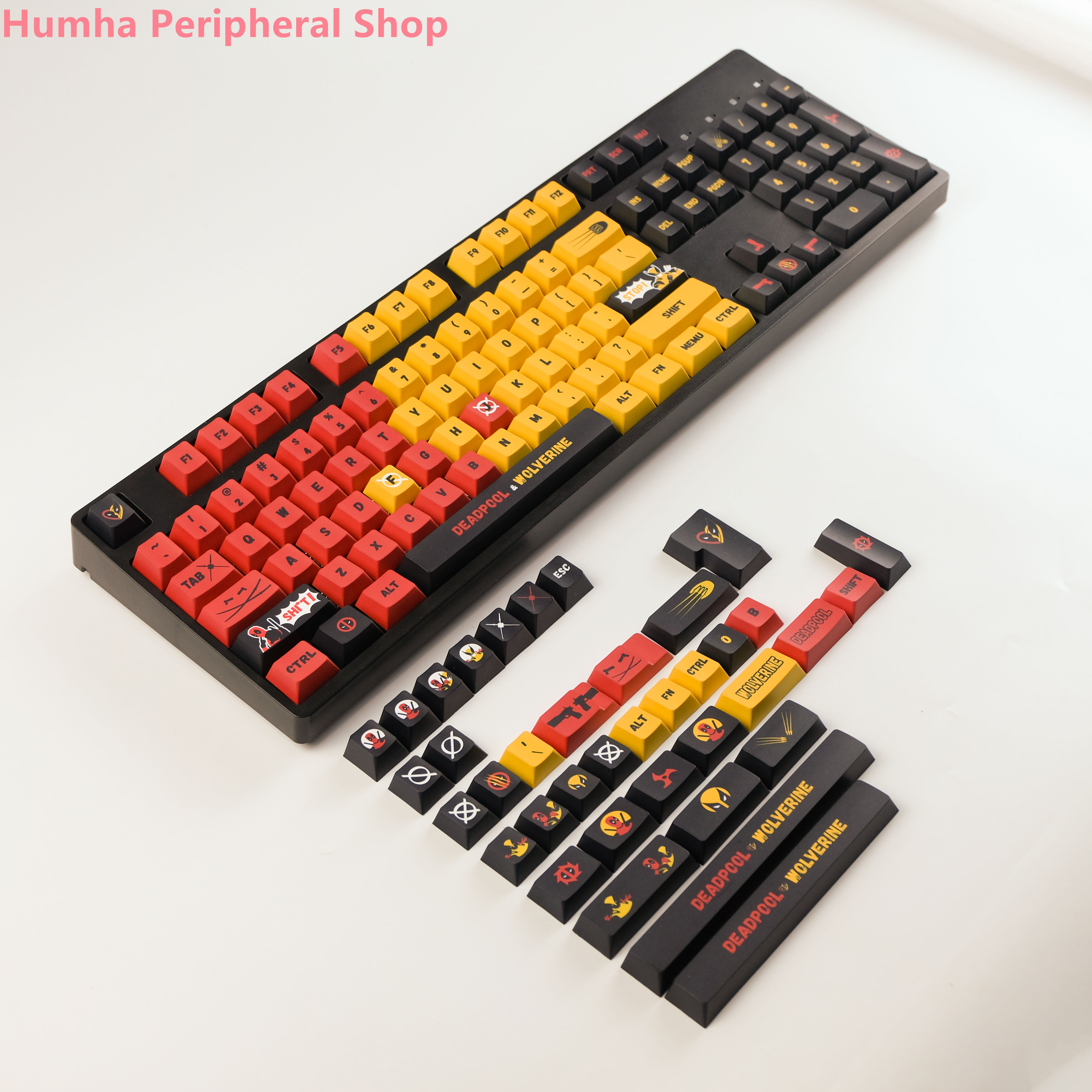 Humha Deadpool keycap PBT material Dye-Sublimation Cherry profile ...