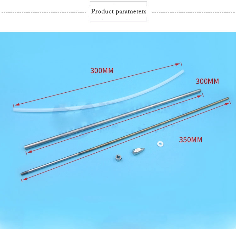 RC Boat 4mm Flexible Shaft Kit Stainless Steel/Teflon Tube CW/CCW ...