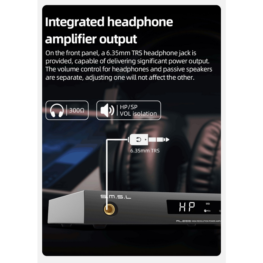 Smsl AL200 Bluetooth hifi Fever Decoding Ear Amplifier Power Digital ...