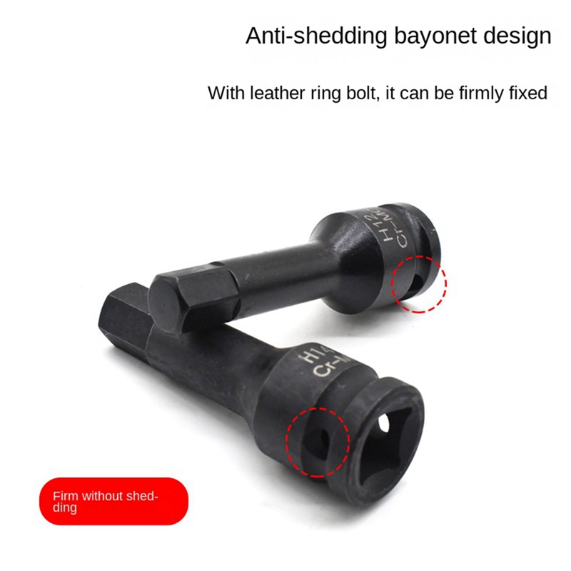 8pcs 1/2" Inch Hex Impact Socket Bit H5-H19 Heavy Duty Air Gun Allen ...