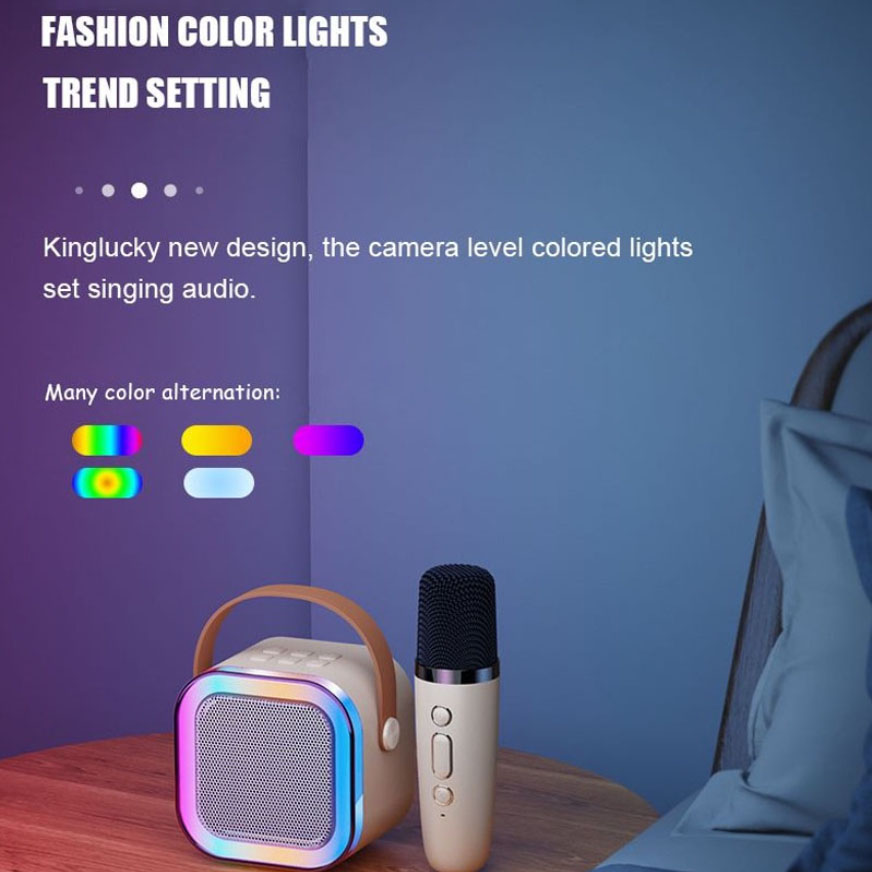 Mini karaoke K12 wireless speaker bluetooth microphone home KTV ...