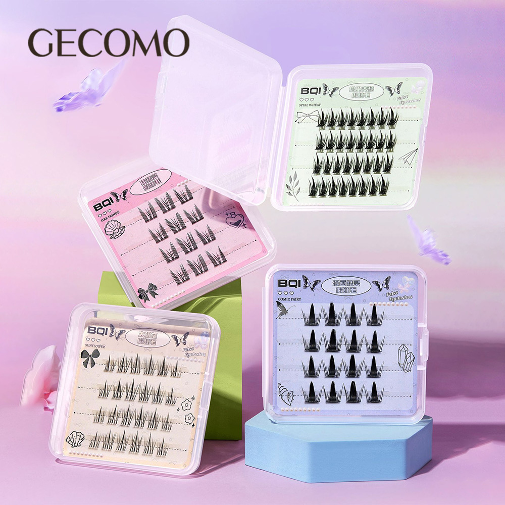 GECOMO Mini False Eyelashes【Need Use Glue】假睫毛 Natural Eyelashes ...