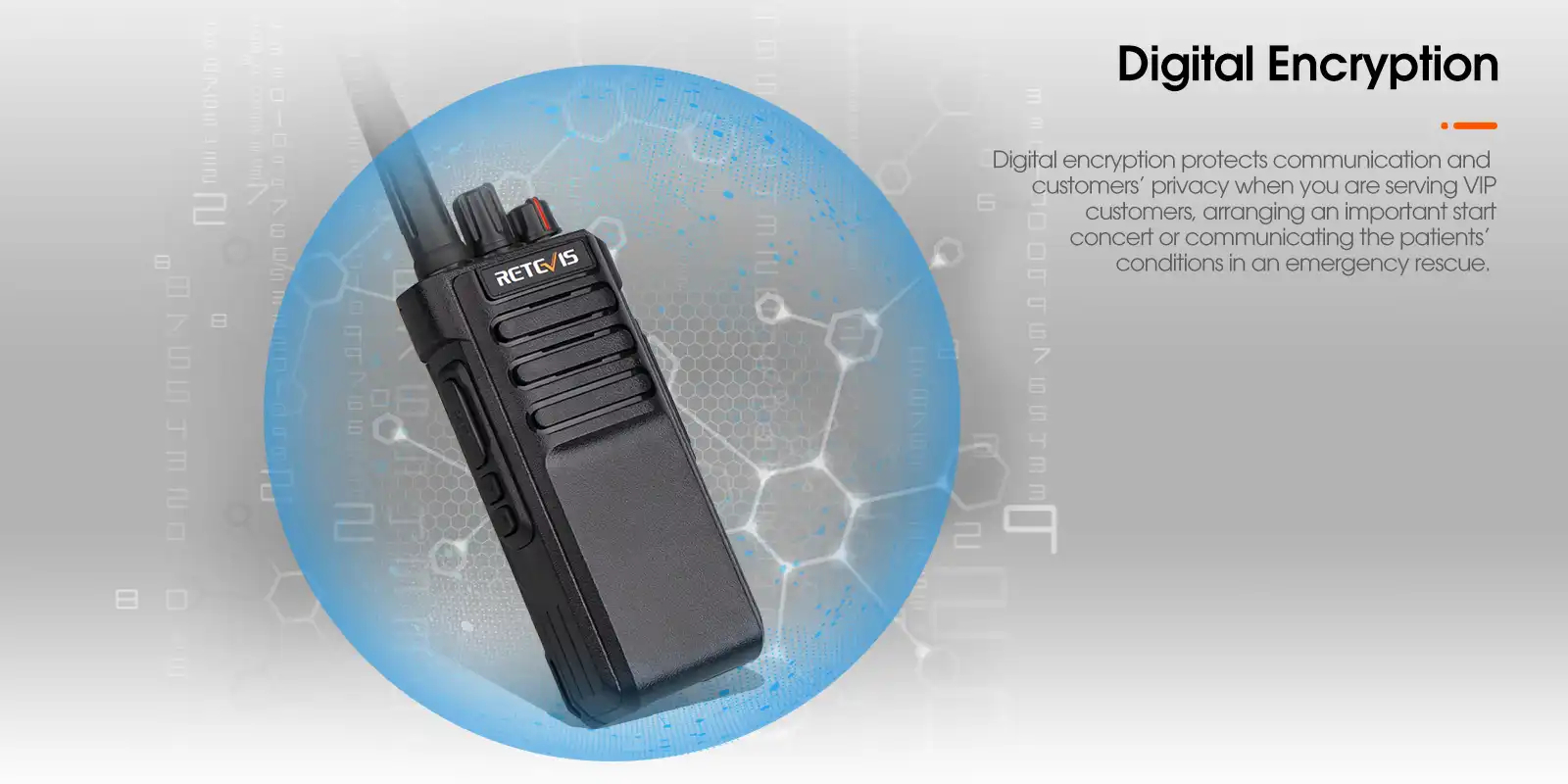 Retevis RT29D DMR Waterproof IP67 Long Range 3200mAh Group Call,High ...