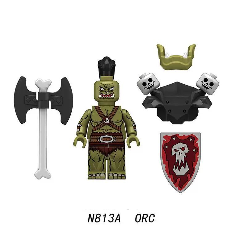 World of Warcraft Block Toys Figure Ancient Soldiers ORC N813A Building ...