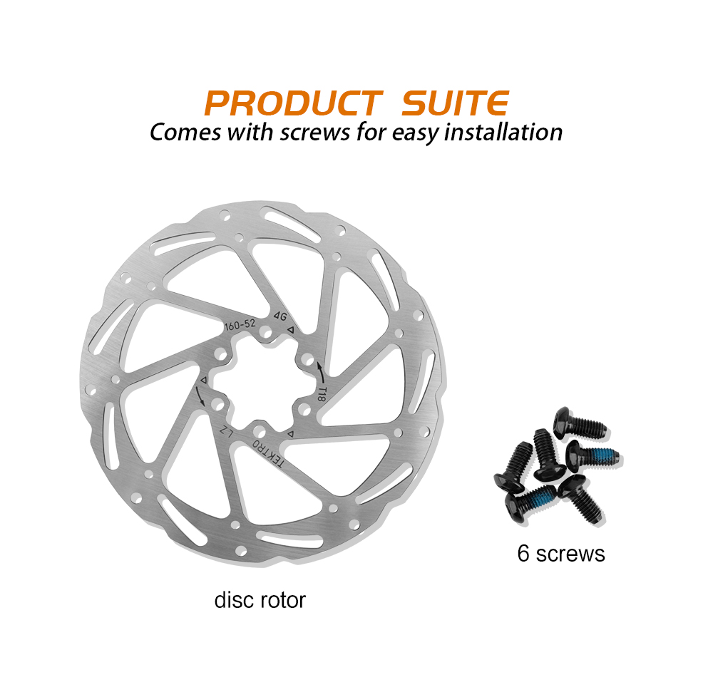 TEKTRO Bicycle Disc Brake Rotor 140/160/180/203mm Stainless Steel ...