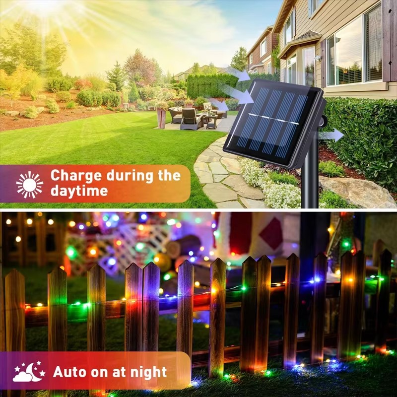 raya 2025 103m/52m/32m/22m/12m/7m Lampu Raya Solar Outdoor Waterproof ...