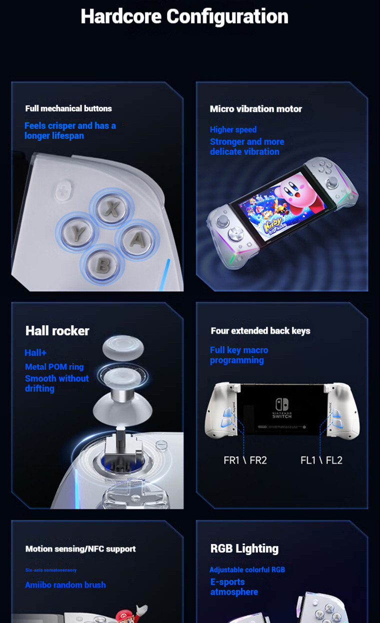 EasySMX S15 Switch gamepad joycon left and right split wireless Bluetooth gamepad NS Nintendo ...