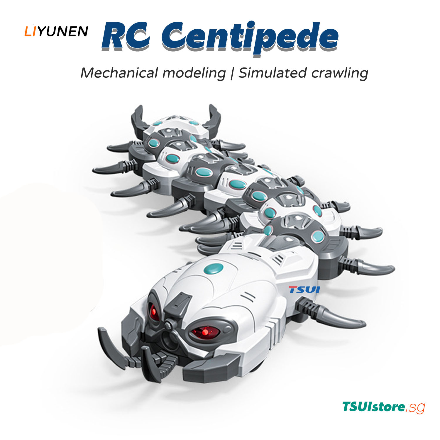 RC Mechanical Centipede Spray Mist Animal Toy Remote Control Electronic ...