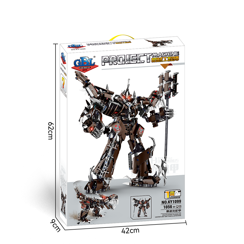 Grimlock Transformers Mecha Building Blocks 1056 Pcs KAZI Mecha Bricks ...