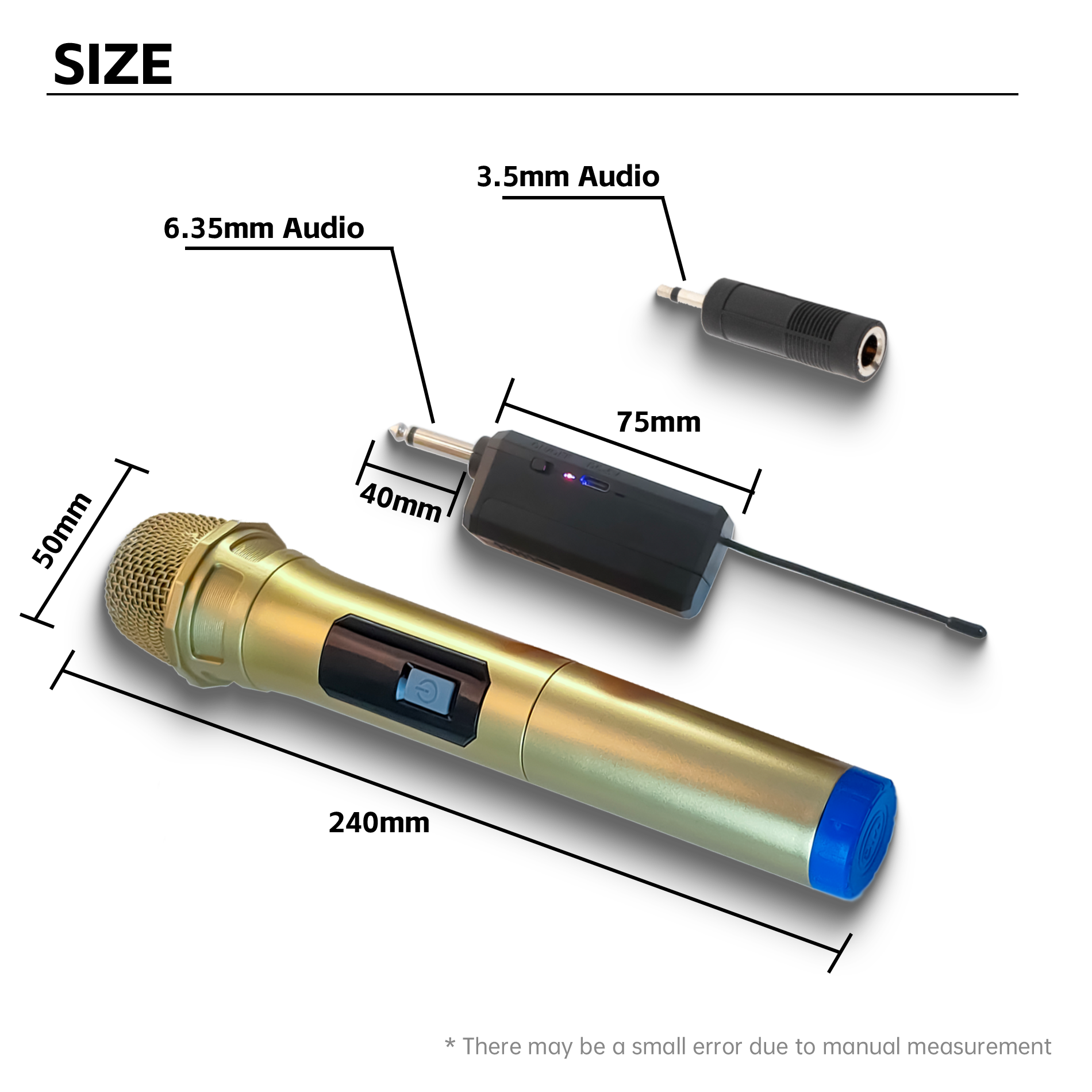 UHF Wireless Karaoke Microphone Dynamic Wireless Microphone Mikrofon ...