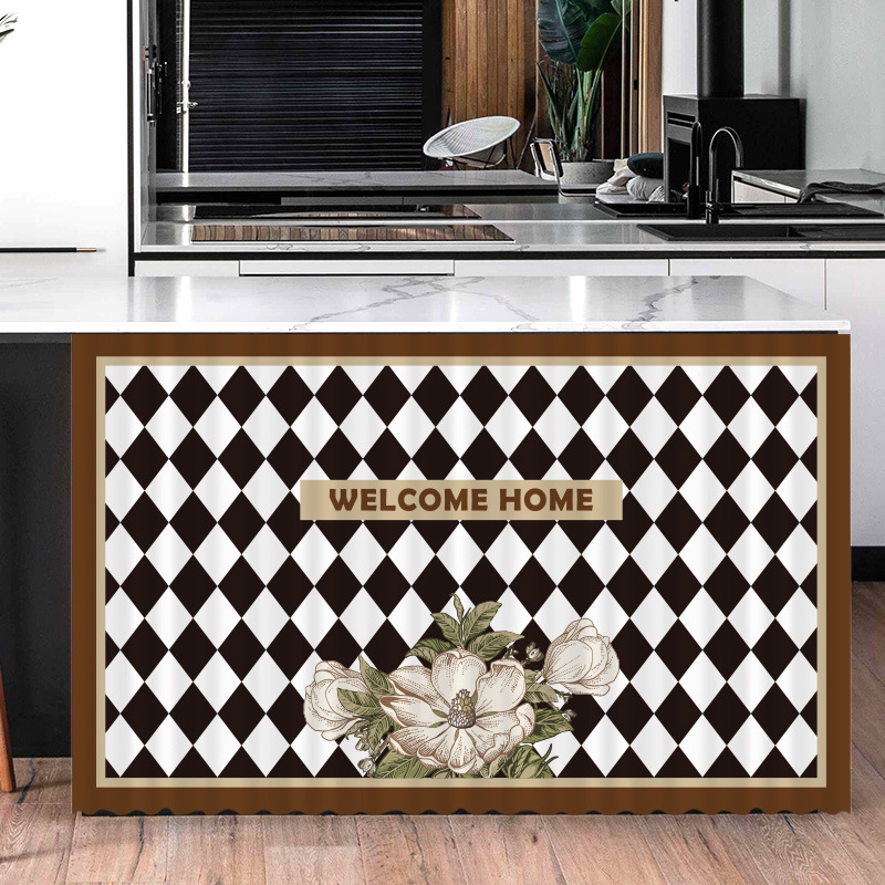 Ins Style Wardrobe Curtain Self Adhesive Kitchen Masking Curtain ...