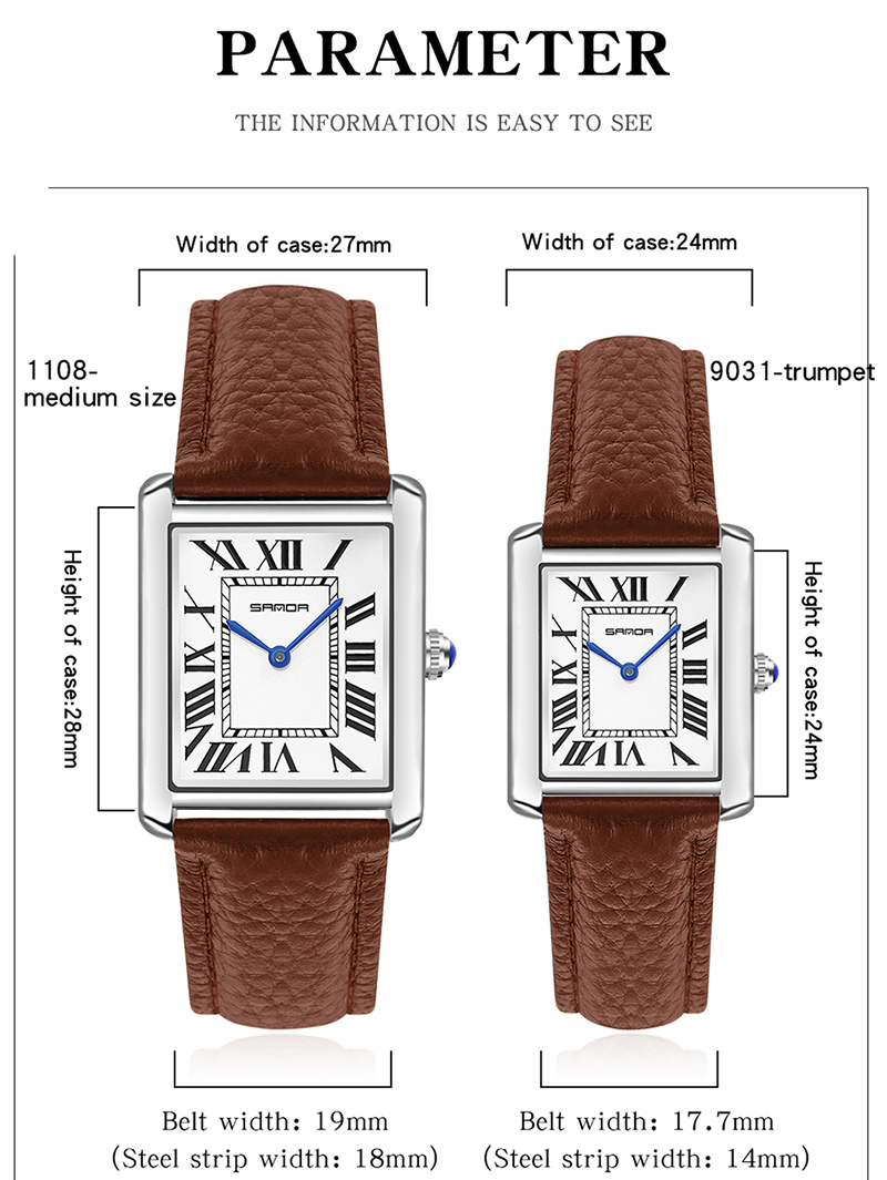 SANDA Fashion Personality Business Luxury Ladies Quartz Watch 1108-9031 ...