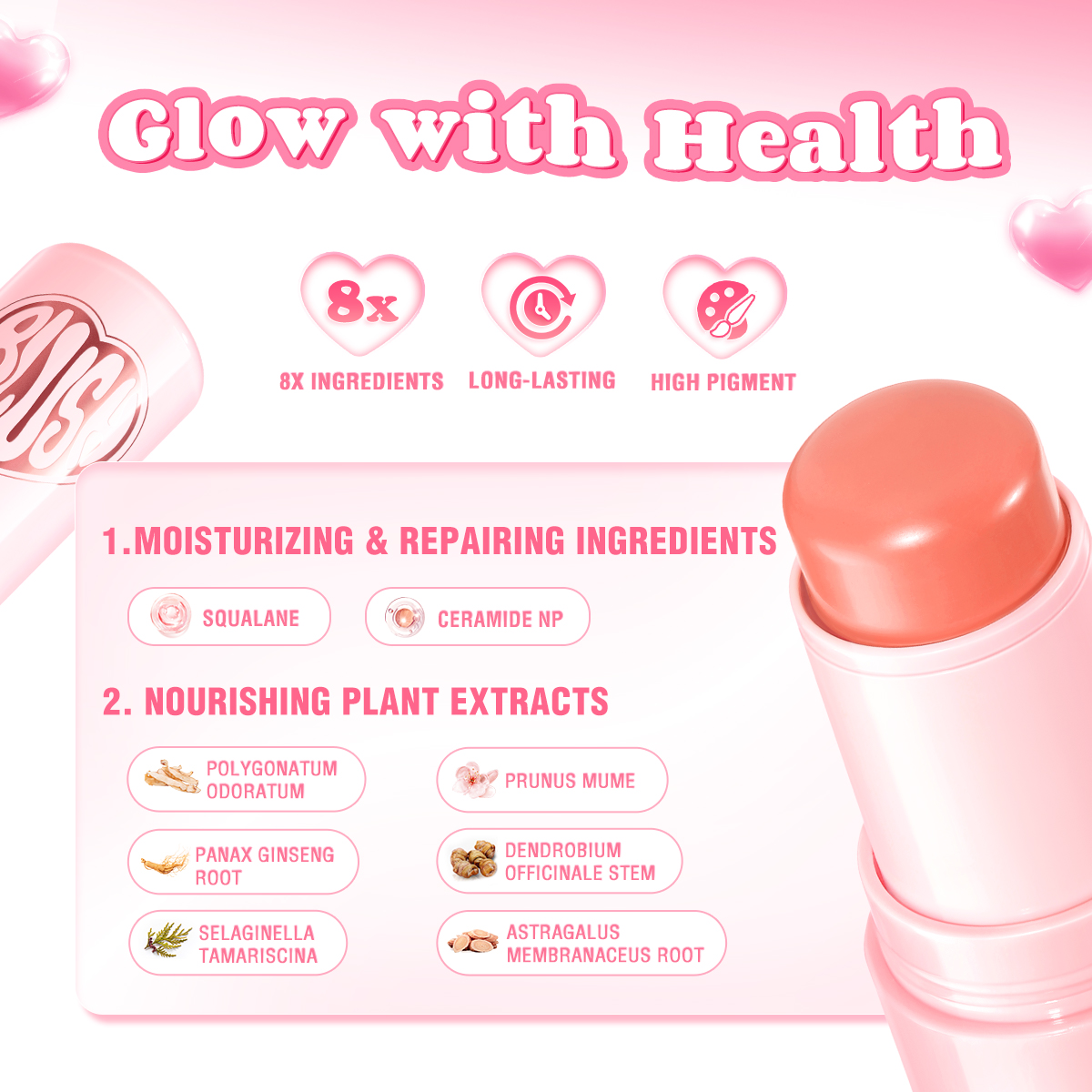 【Instant RM5 OFF】PINKFLASH Multi-Use Watery Blush Stick Healthy and ...