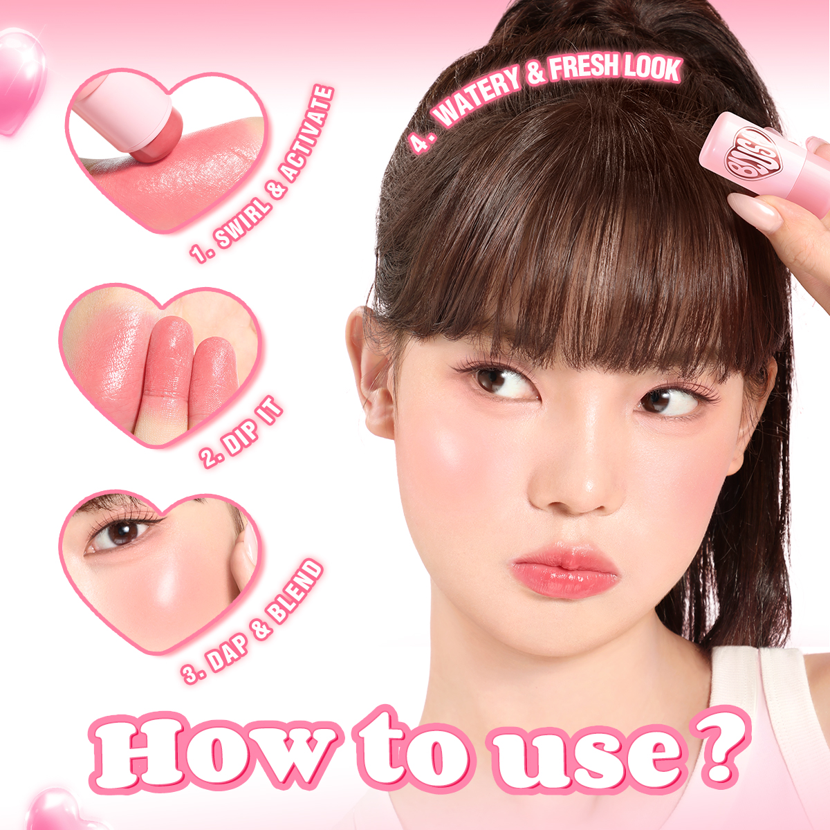【Shipping from Malaysia】PINKFLASH Multi-Use Watery Blush Stick High ...