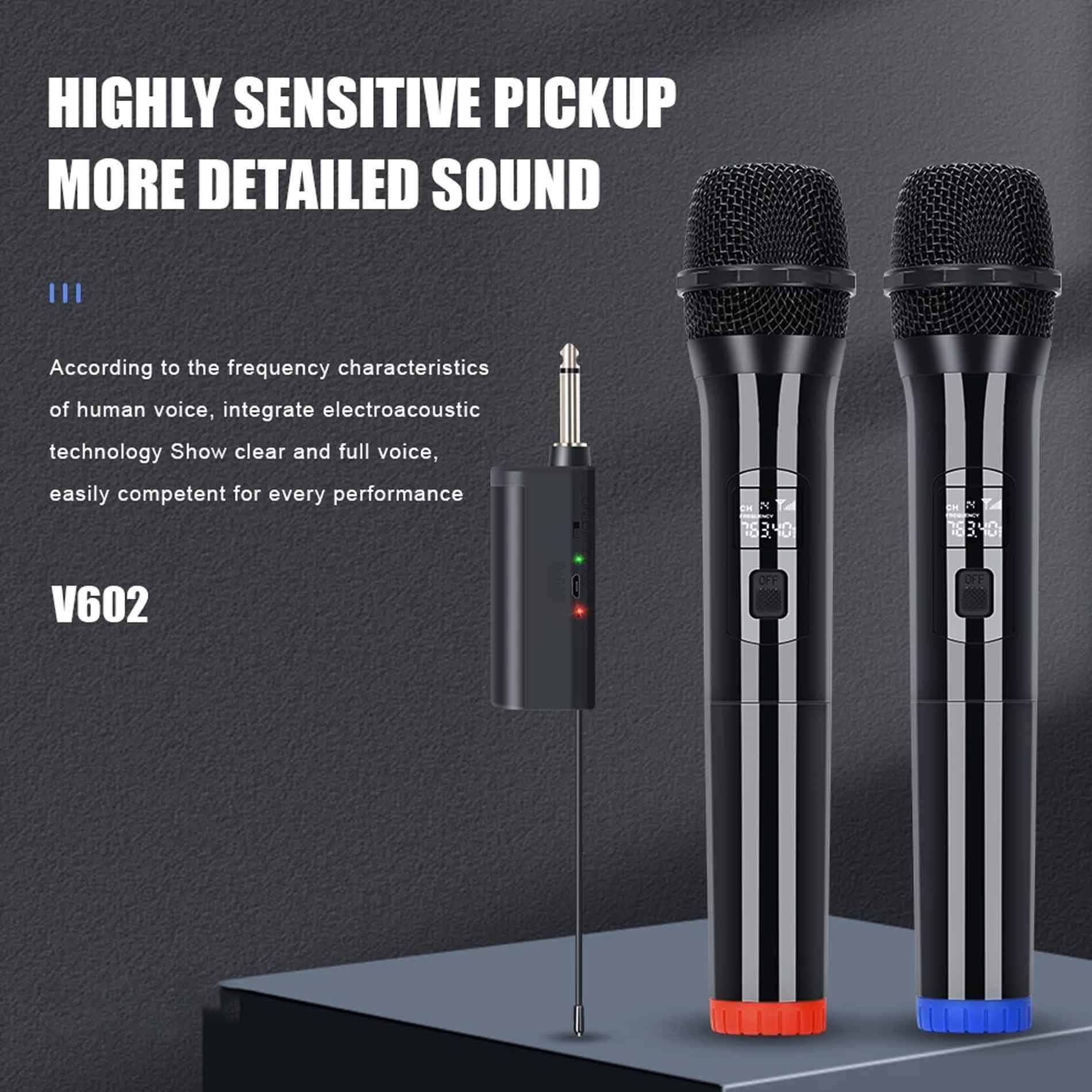 wireless microphone UHF wireless microphone 5Vcharging, free ...