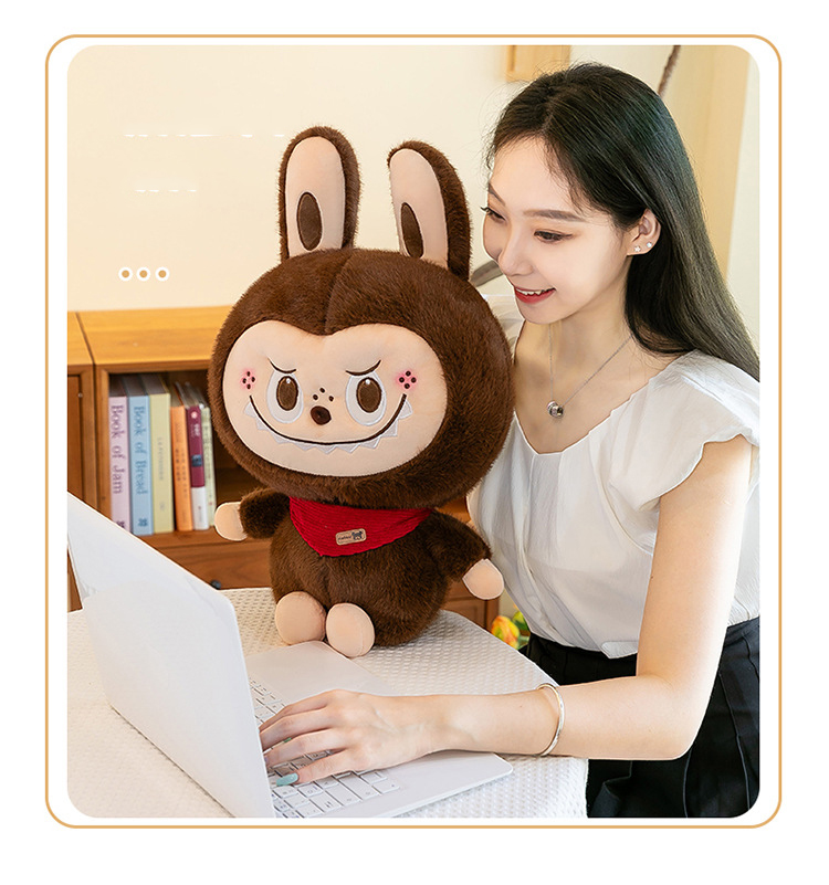 YS Cute POP MART labubu plush doll gift for girlfriend Baby Soothing ...
