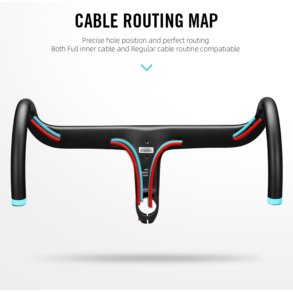 2024 LEXON VERO Integrated Carbon Road Handlebars Full Inner Cable ...