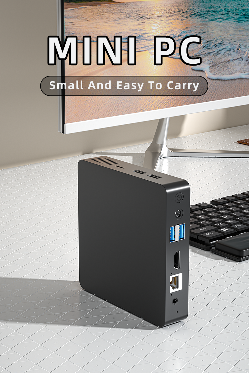 BYONE Mini PC Intel Celeron N4000 CPU Window 11pro 8GB RAM 128GB ROM ...