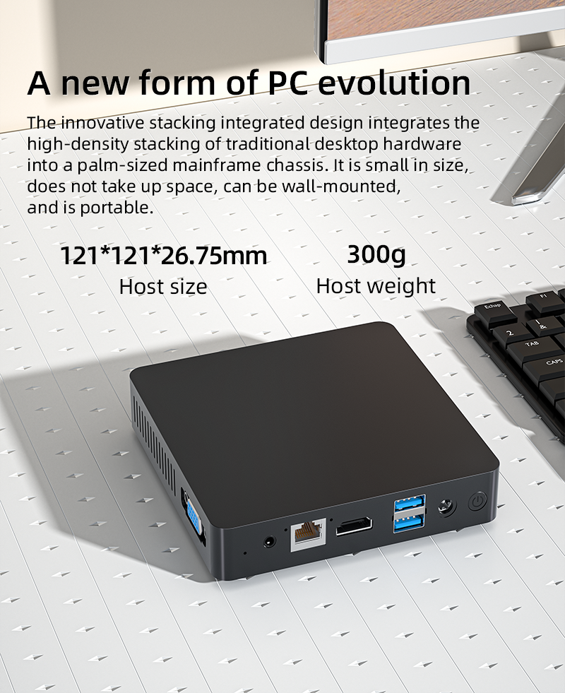 BYONE Mini PC Intel Celeron N4000 CPU Window 11pro 8GB RAM 128GB ROM ...