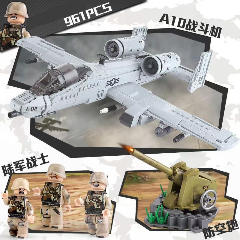 A10 Thunderbolt II Attack Plane Building Blocks 961 Pcs XINGBAO Plane ...