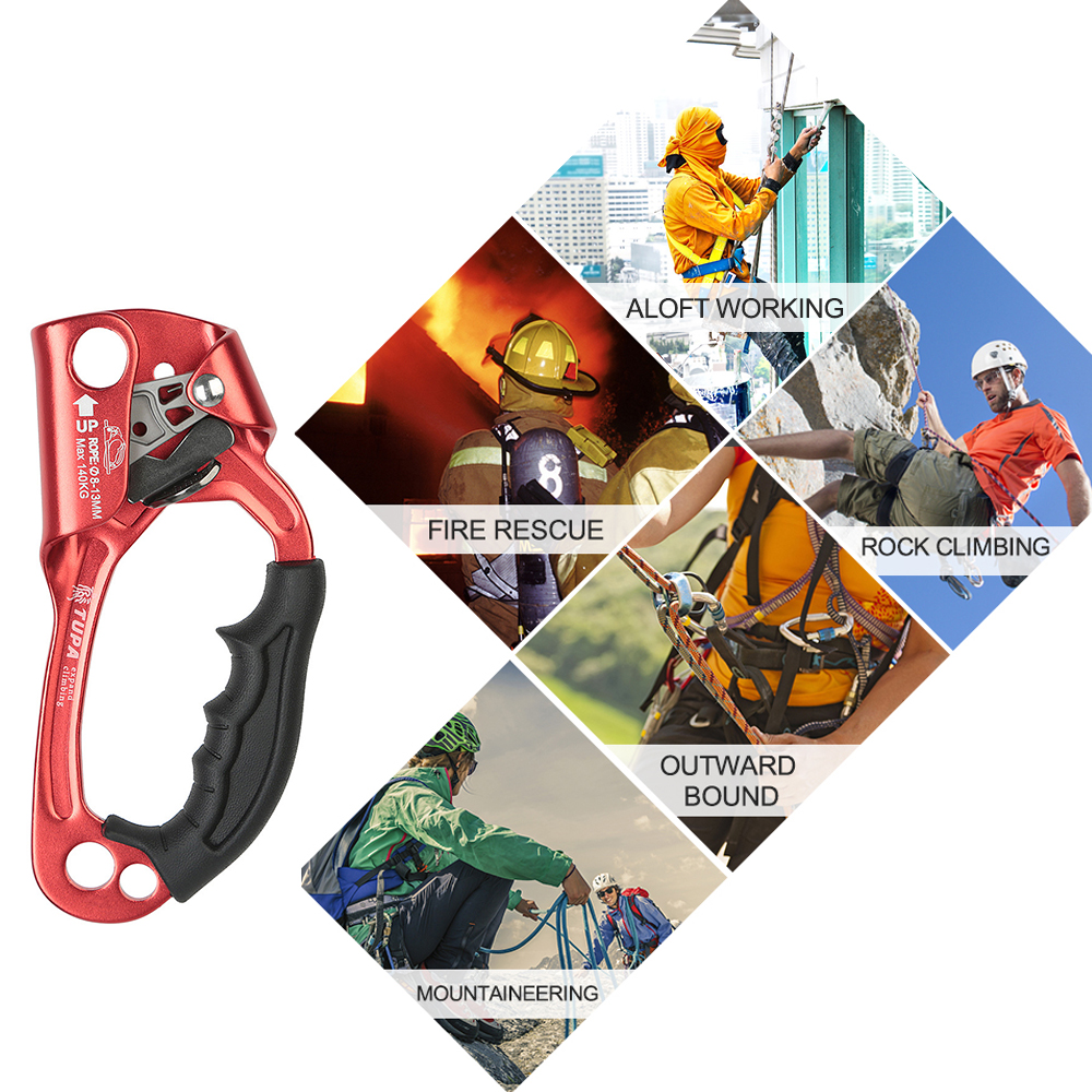 [LIXADA MALL] Outdoor Hand Ascender Climbing Ascender 8-13mm Vertical ...