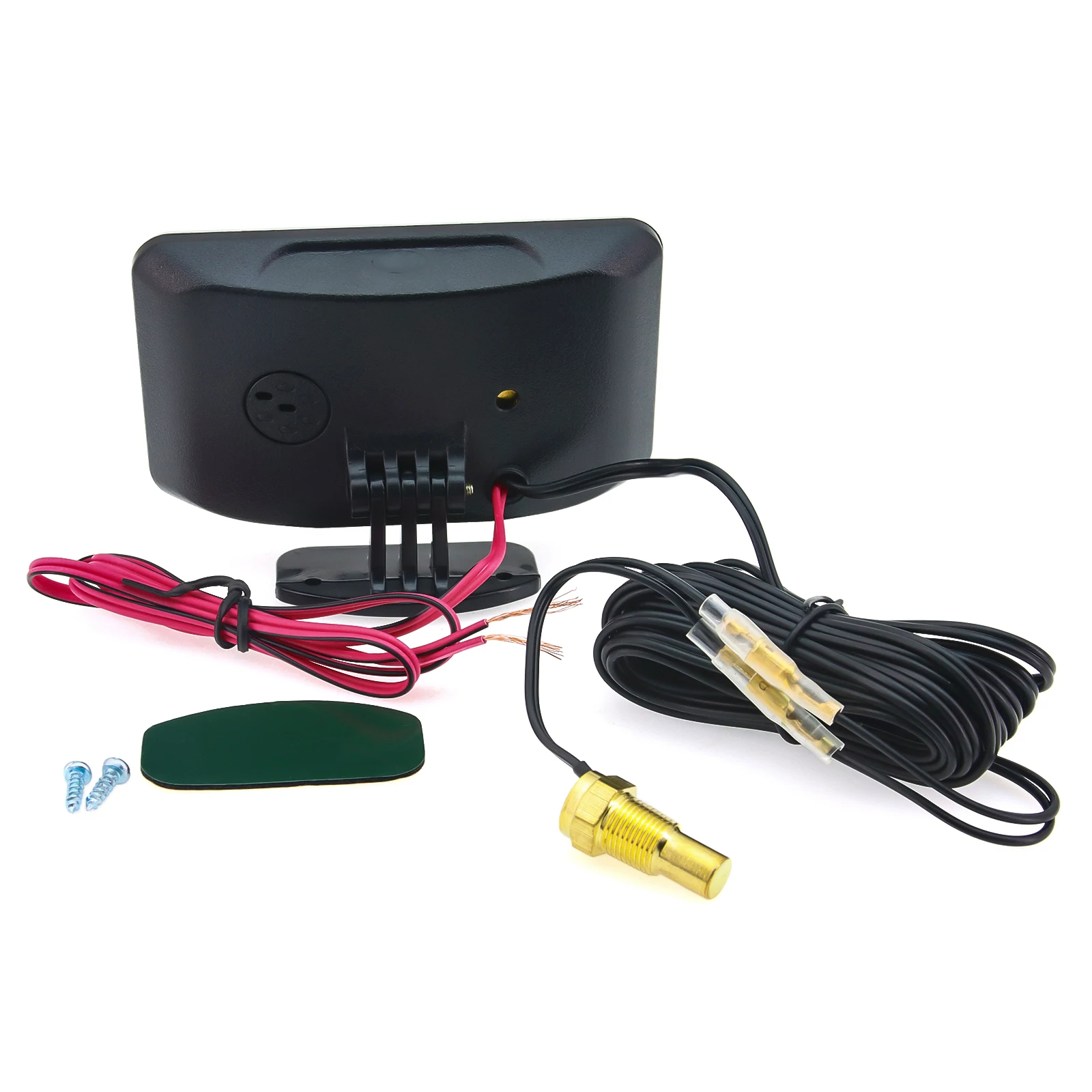 HD LCD Digital Car Voltmeter Gauge + Water Temperature Meter ...