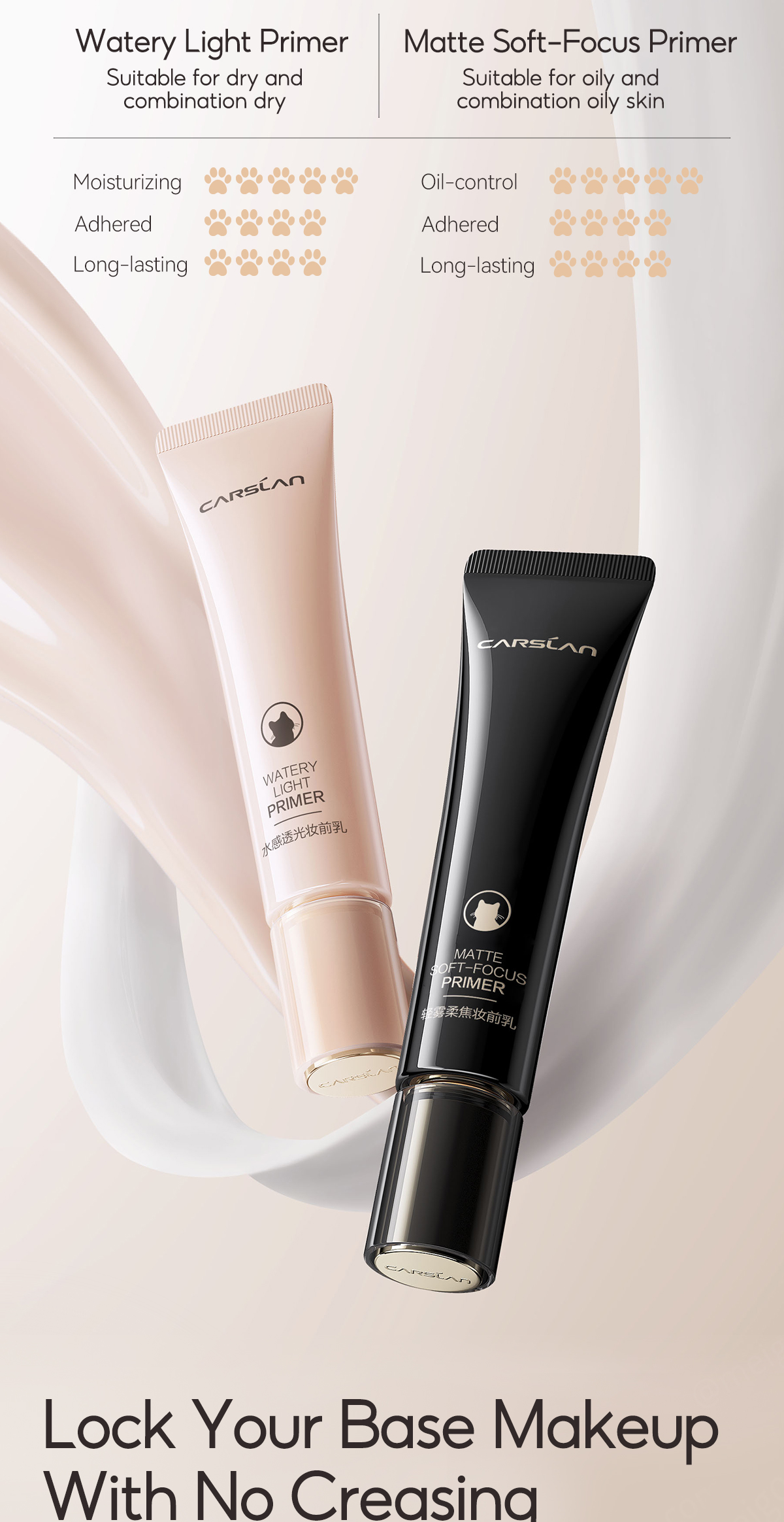 Carslan Makeup Primer Cream Base Oil Control Matte Soft Focus Primer ...