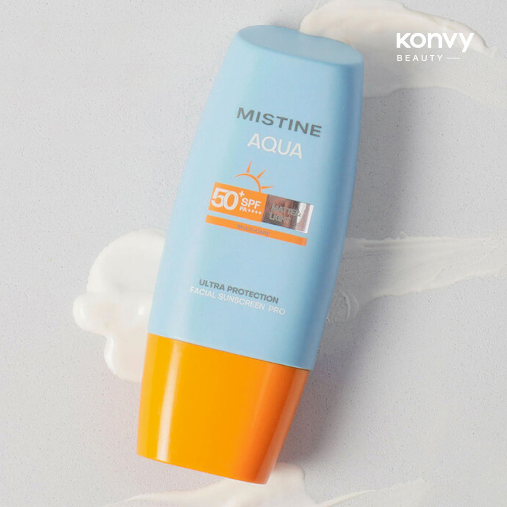 MISTINE Aqua Base Ultra Protection Matte & Light Facial Sunscreen Pro SPF50 PA ++++60ml Body ...