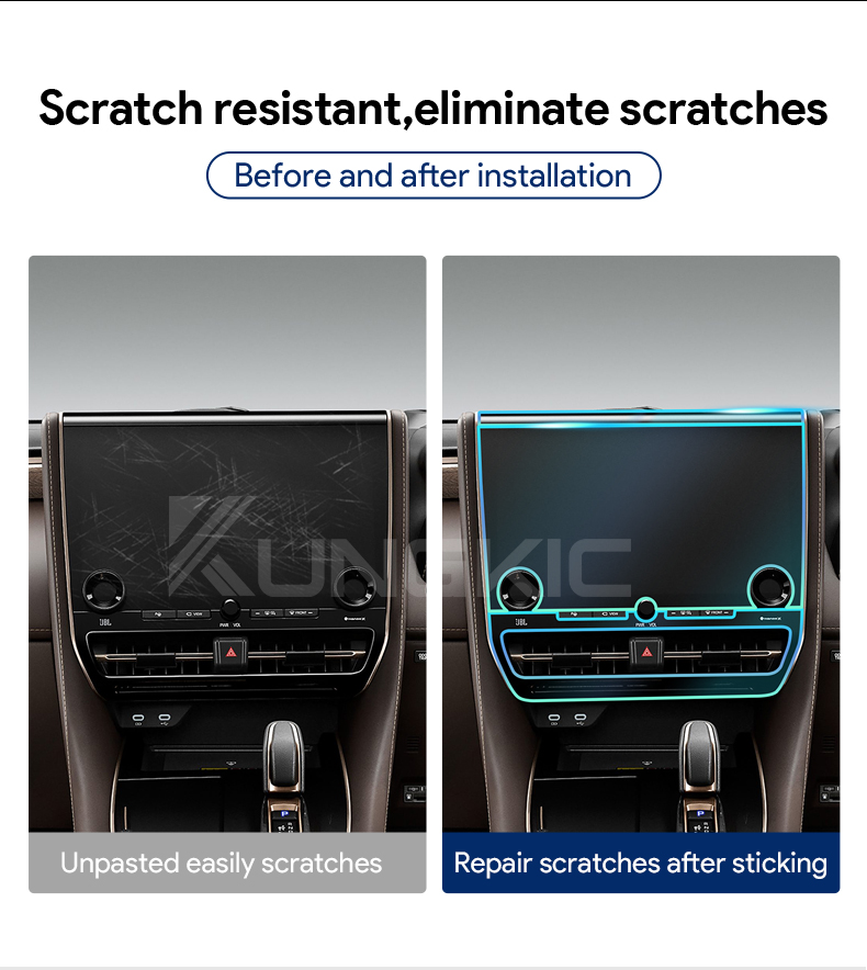 For Toyota Alphard Vellfire 2024 2025 TPU Transparent Navigation Screen ...