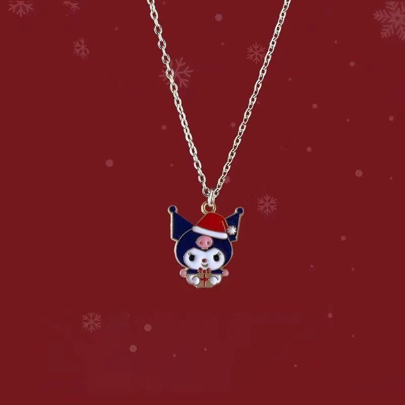 JUSHI Christmas Kurumi Kitty Melody Necklace Adjustable Holiday Gift ...
