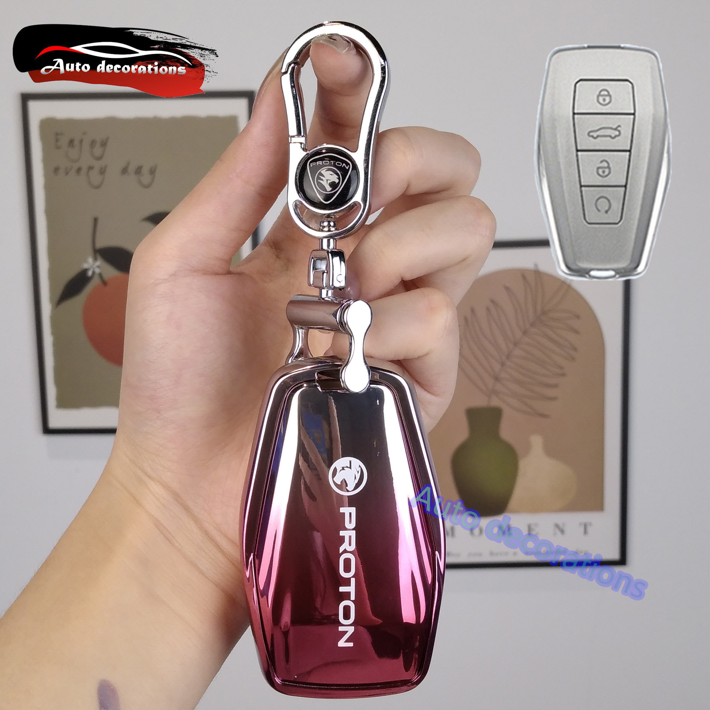 Proton X50 S70 car key cover Proton X90 S90 key case gradient color key ...