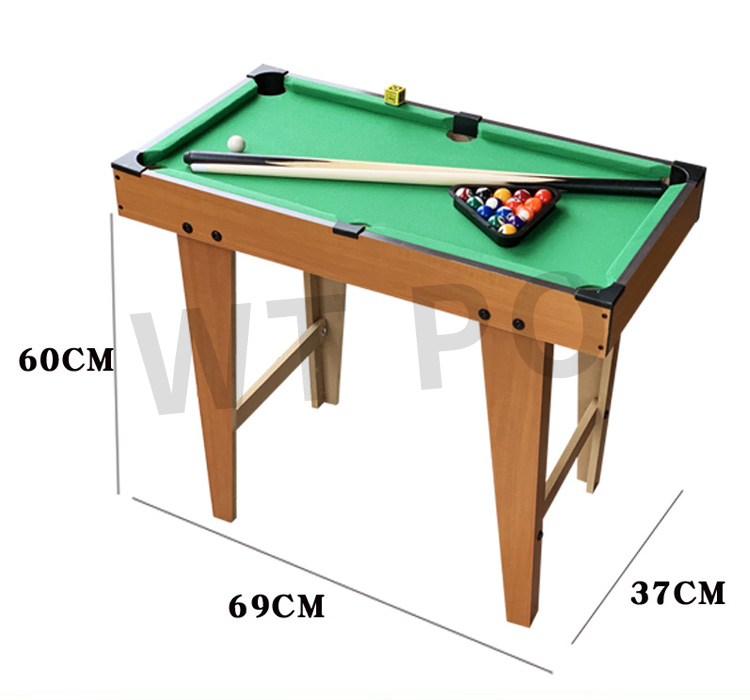 【LingLing】Mini Billiard Table for Kids Wooden With Tall Feet Pool Table ...