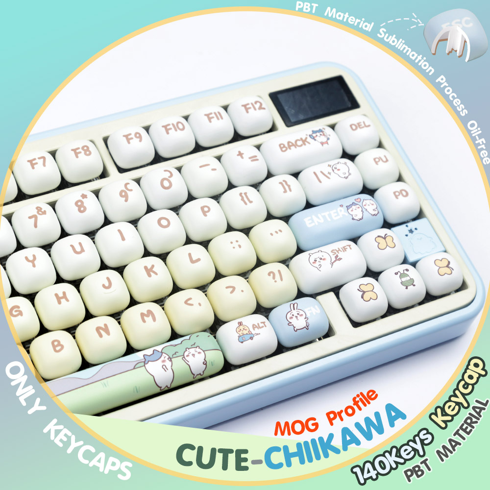 MOG Profile Soy Milk 136Keys/Set Keycaps PBT Dye-Sublimation Custom ...