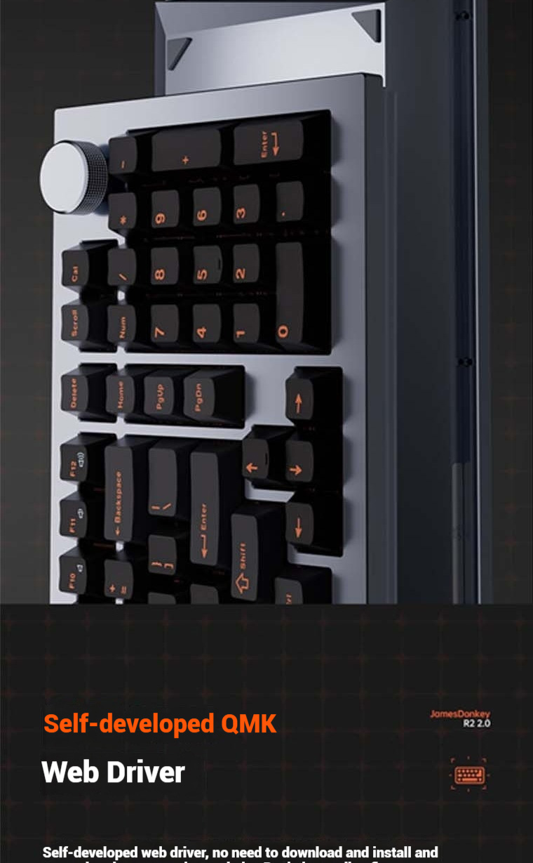 James Donkey R2 2.0 Mechanical Keyboard Three mode Wireless keyboard ...