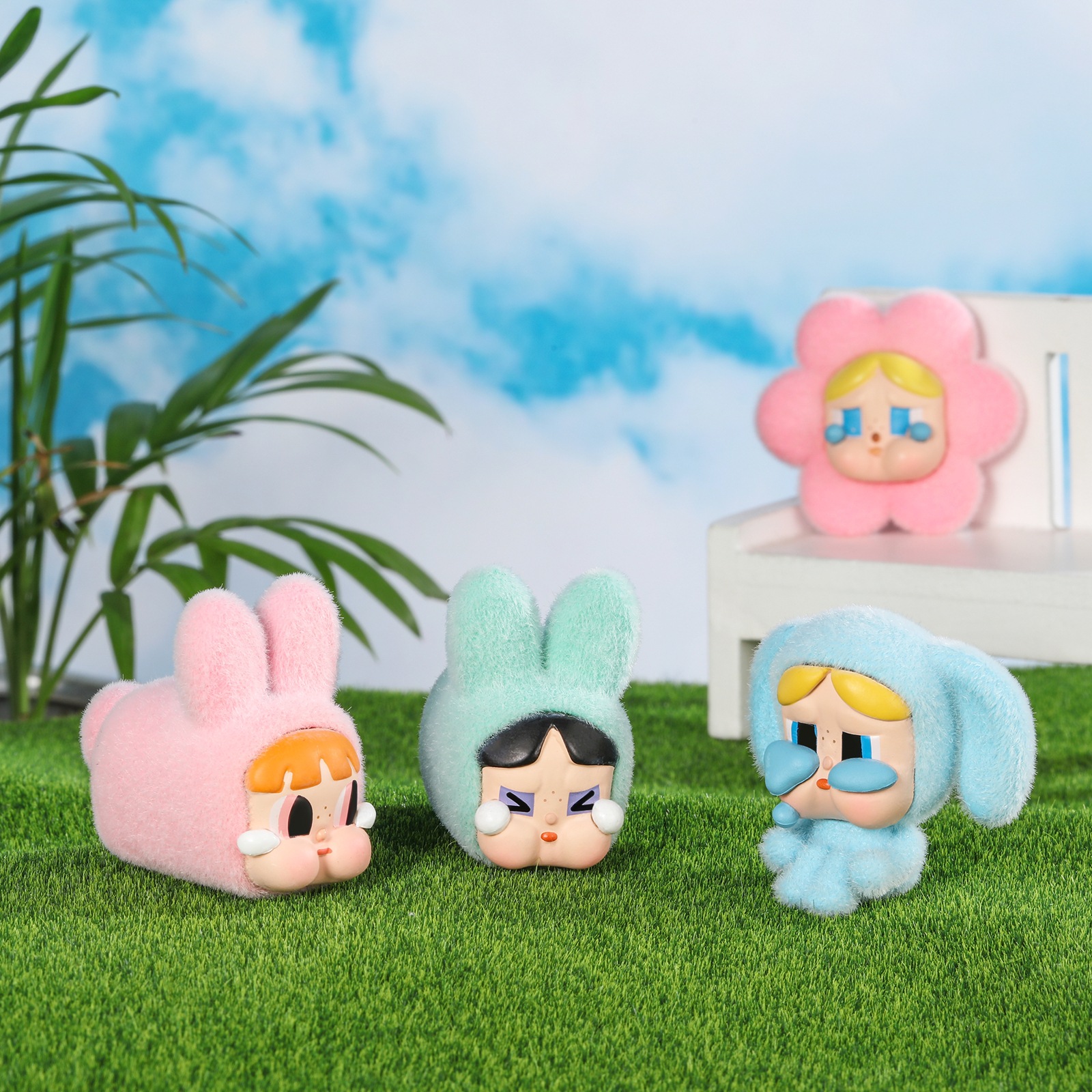 BUBBLE BUNNY CRYBABY x The Powerpuff Girls Series Random Figures Blind ...