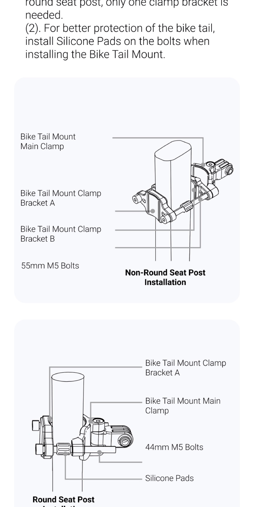 【STOCK】Insta360 Bike Tail Mount Kit New Upgraded Biking Seat Gimbal ...