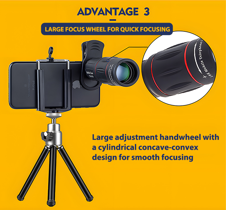 SOARFLY HD Phone Camera Lens Kit 28X Telephoto zoom Wide-angle Macro ...