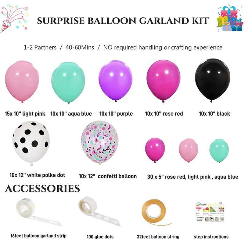 Multicolor Lol Surprise Birthday Party Decorations Balloon Garland Kit ...