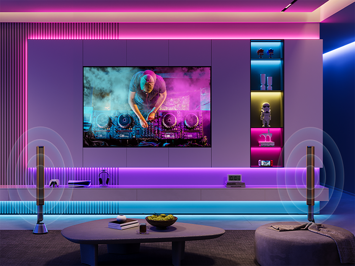RGB LED Strip Lights 24Key APP Flashing Color Changing, Room Lights ...