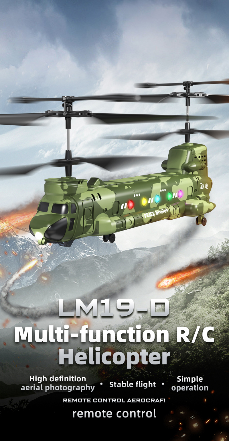 RC LM19 Chinook Camera Helicopter 2.4G Remote Control Aircraft HD ...
