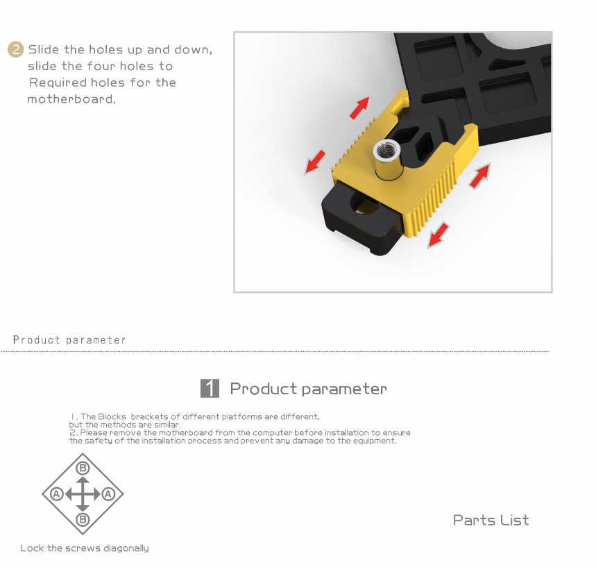 Bykski Motherboard Backplate Bracket Only for INETL LGA 115X 1200 1366 ...