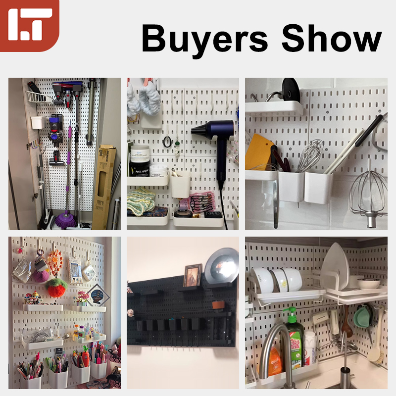 Pegboard Rack Pegboard Wall Office Table Organizer Rack DIY Wall Board ...