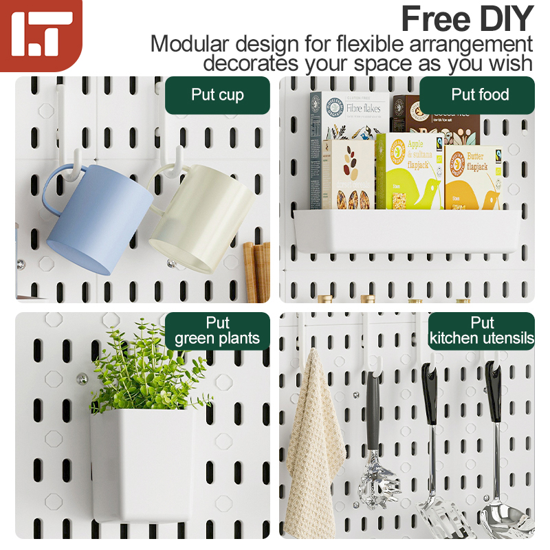 Pegboard Rack Pegboard Wall Office Table Organizer Rack DIY Wall Board ...