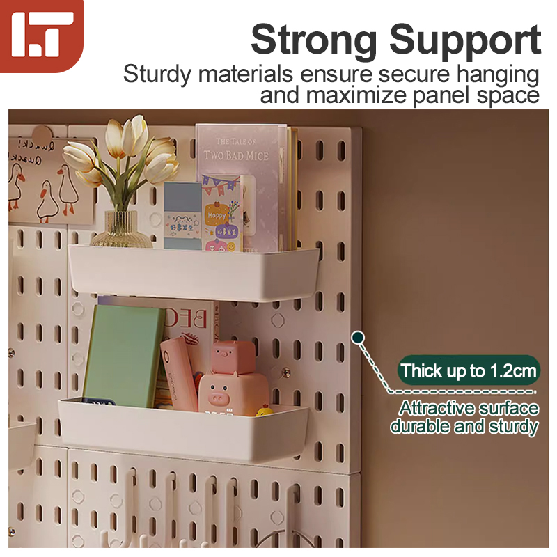 Pegboard Rack Pegboard Wall Office Table Organizer Rack DIY Wall Board ...