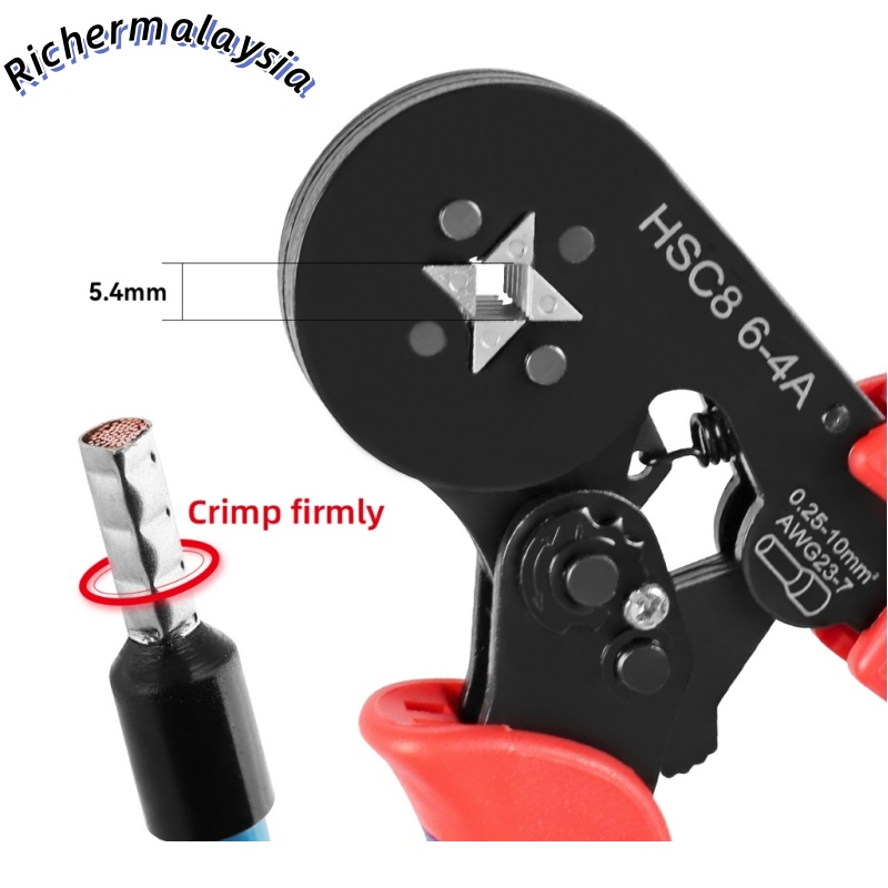 Tubular Terminal Crimping Pliers HSC8 16-4S/16-6S 16mm² HSC8 6-4 10mm² 6-6 6mm² Crimper Tools ...